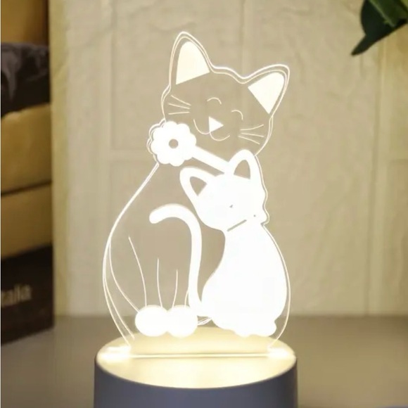Accents | Cats 3d Led Night Light | Poshmark